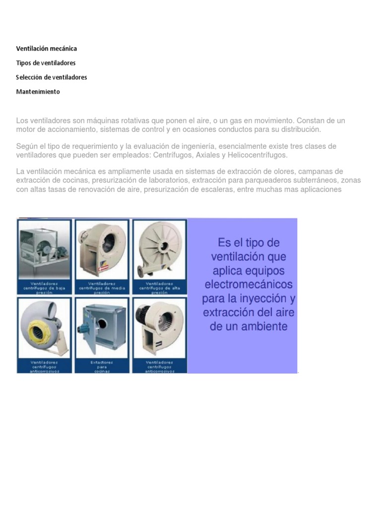 Ventilación Mecánica | PDF | Estufa de cocina | Aluminio