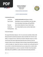 Global Handwashing Day Report 2016-2017 | PDF | Hand Washing | Sanitation