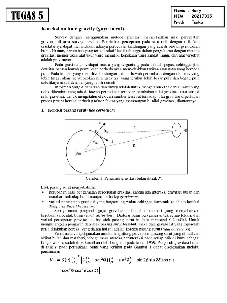 Koreksi Udara Bebas dalam Metode Gravitasi | PDF