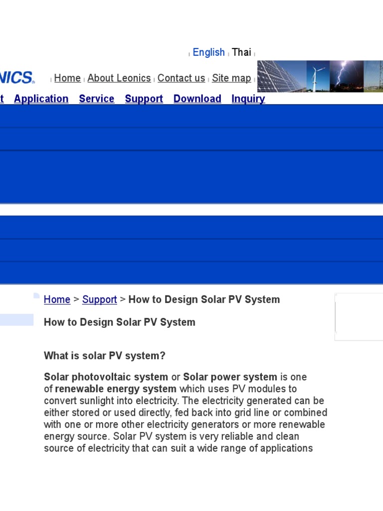 How To Design Solar PV System | PDF | Photovoltaic System | Solar Power