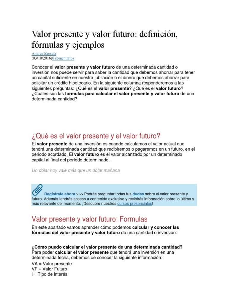 Valor Presente y Valor Futuro ENVIAR