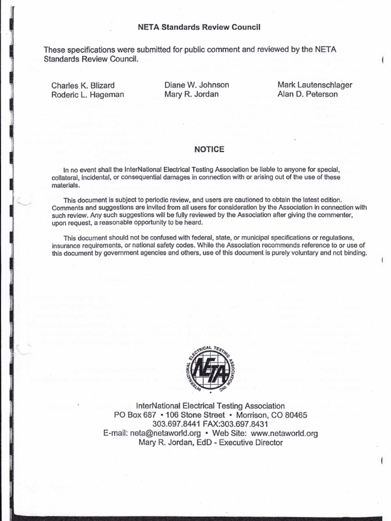Neta 1999 | PDF | Insulator (Electricity) | Alternating Current