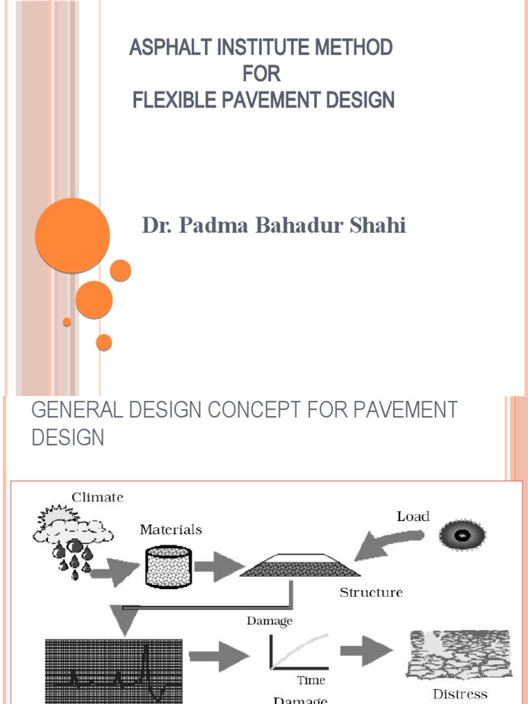 Asphalt Institute Method FOR Flexible Pavement Design: Dr. Padma ...