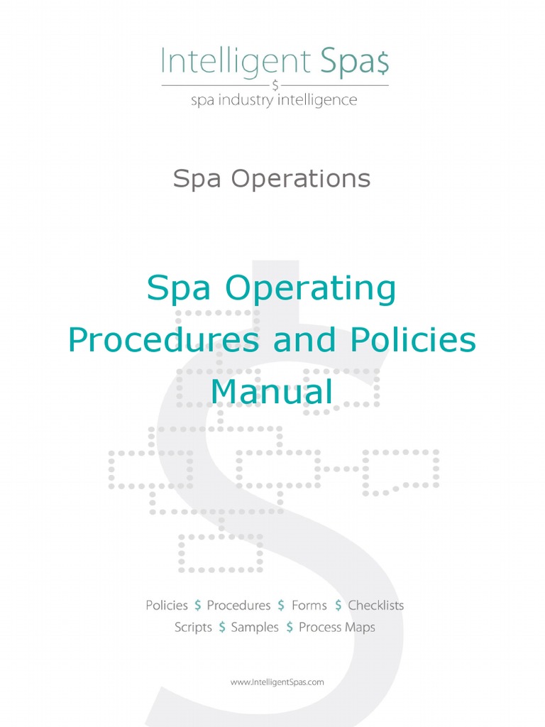 Intelligentspas Spa Operating Procedures Manual Tocandsamples 1 | PDF ...
