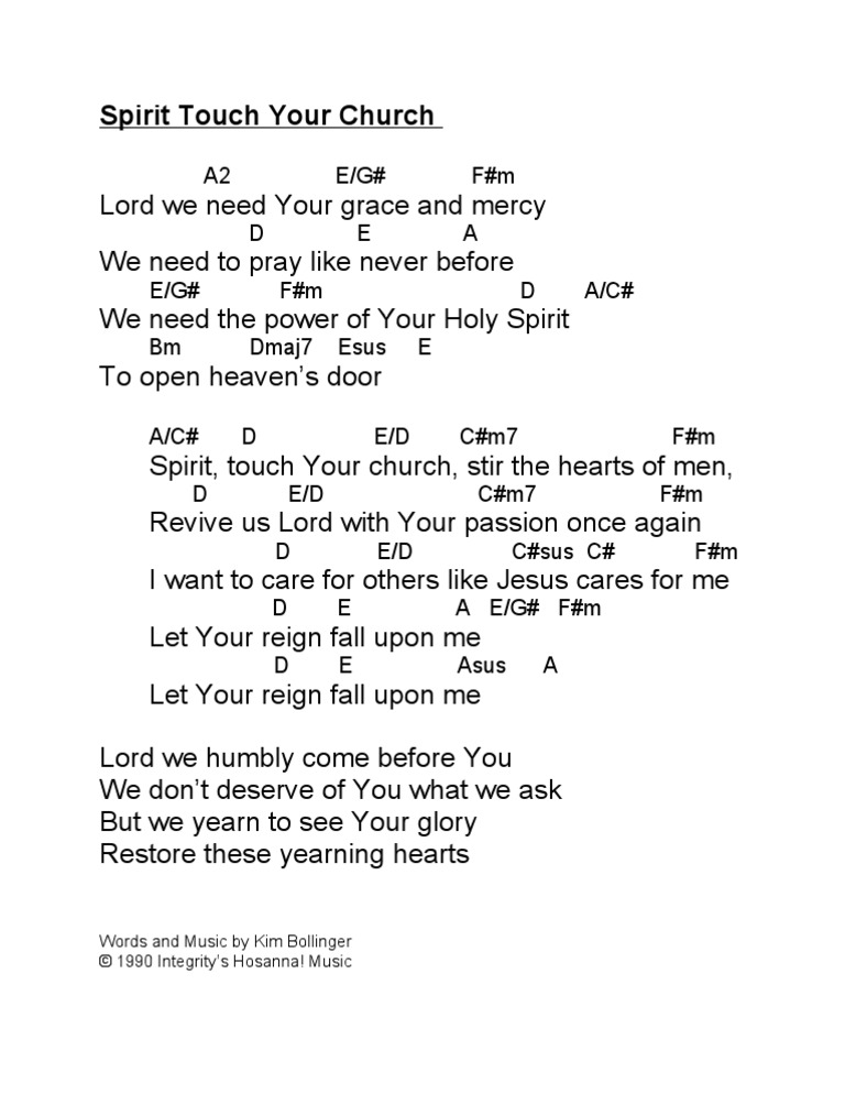 Spirit Touch Your Church | PDF