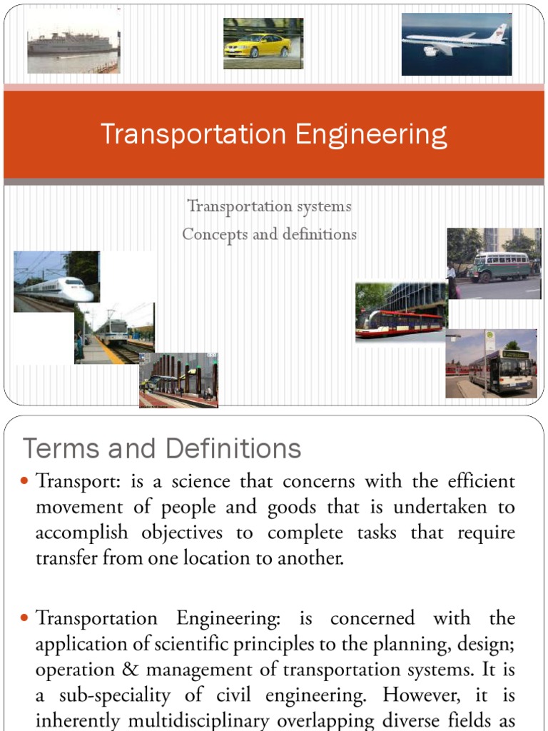 Transportation Engineering | PDF