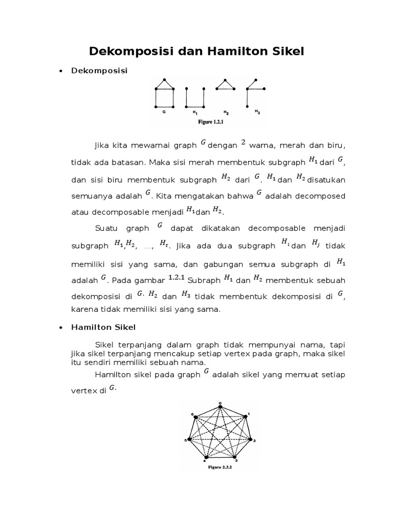 Dekomposisi Dan Hamilton Sikel | PDF
