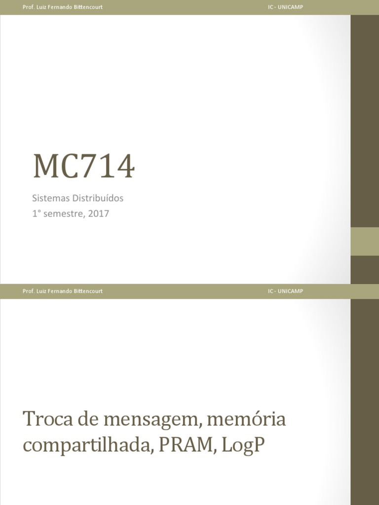 Distributed Systems Memory Models and Parallelism Concepts | PDF | Parallel Computing ...