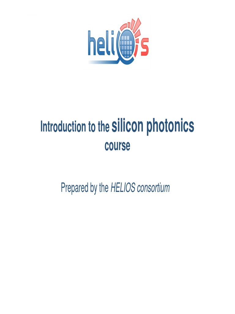 Ch0 Introduction To The Course | PDF | Photonics | Optics