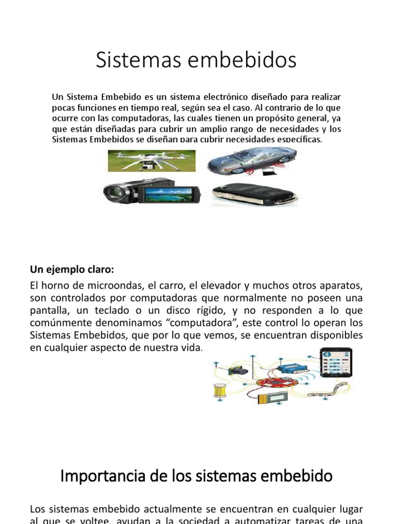 Sistema Embebido | PDF | Sistema Integrado | Internet de las Cosas