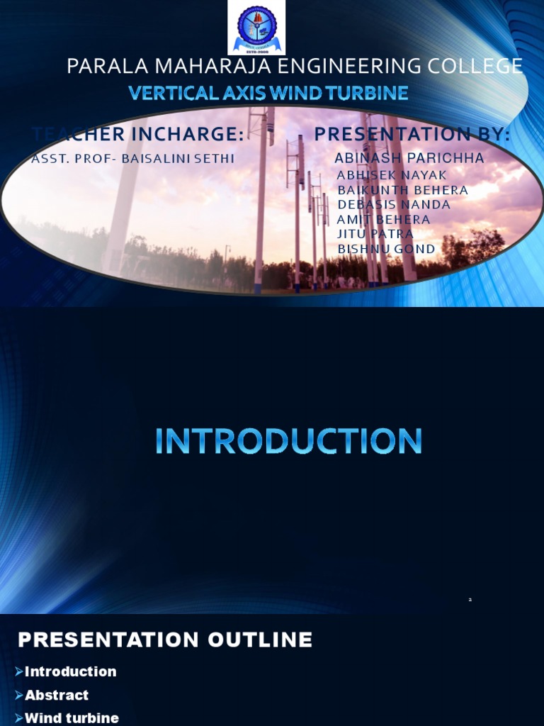 Parala Maharaja Engineering College | PDF | Wind Power | Wind Turbine