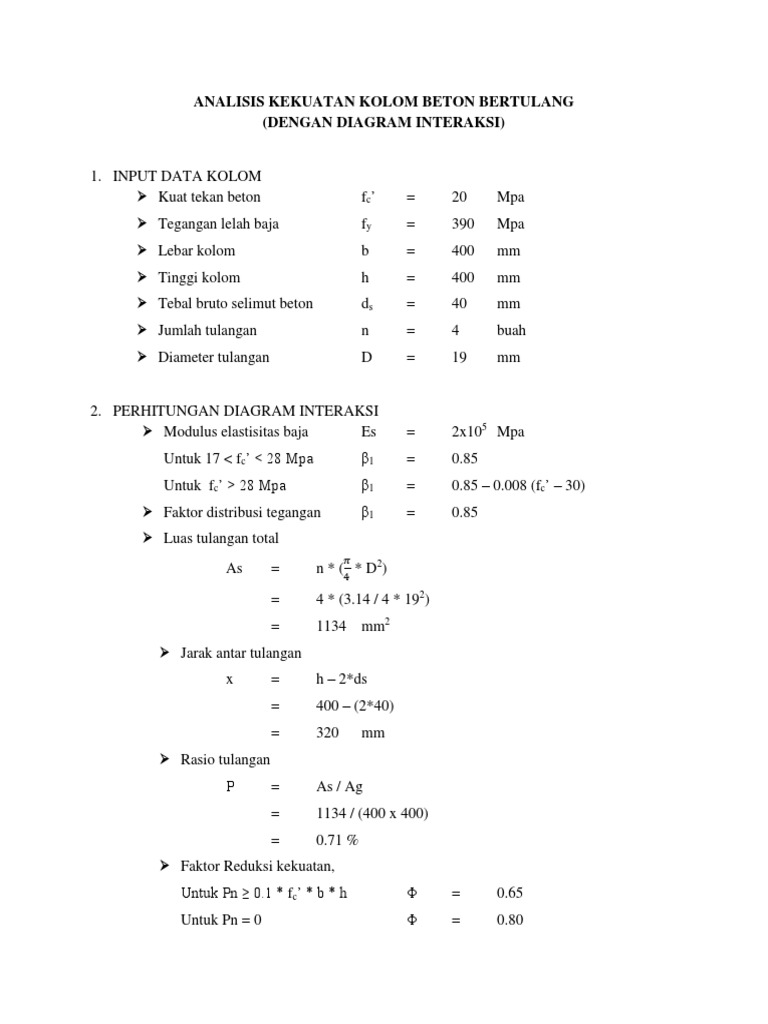 Diagram Interaksi Kolom | PDF