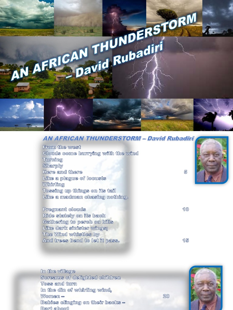 Analysis of "An African Thunderstorm" | PDF | Poetry | Wound
