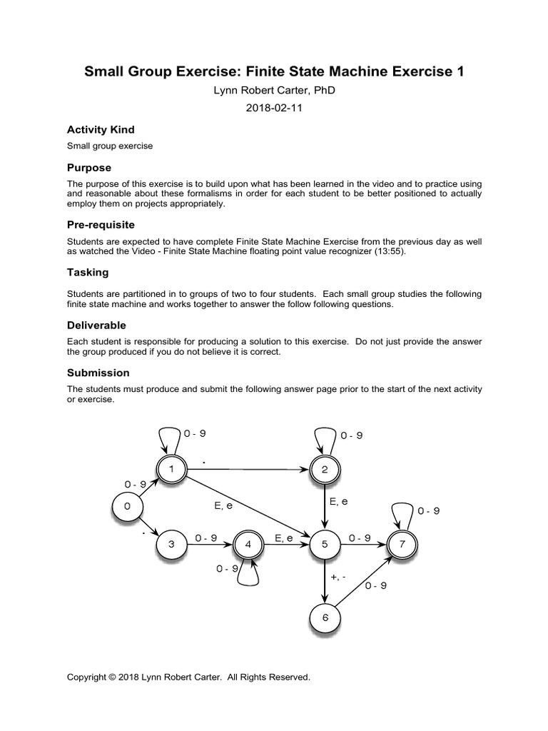 01 Finite State Machine 1 | PDF | String (Computer Science) | Computing