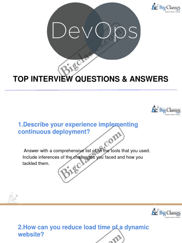 Devops Interview Questions - 1 - Bigclasses | PDF | Hypertext Transfer Protocol | Selenium ...