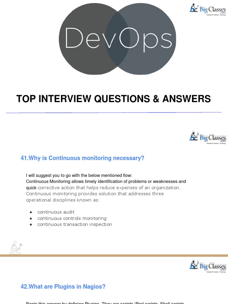 Devops Interview Questions - 2 - Bigclasses | PDF | Version Control | Selenium (Software)