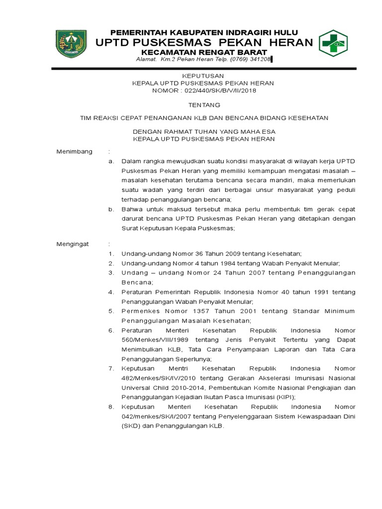 SK Tim Bencana | PDF