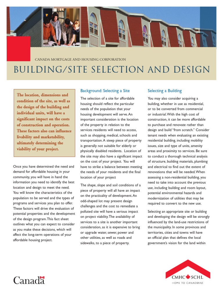 Building Site Selection EN PDF | PDF | Affordable Housing | Zoning