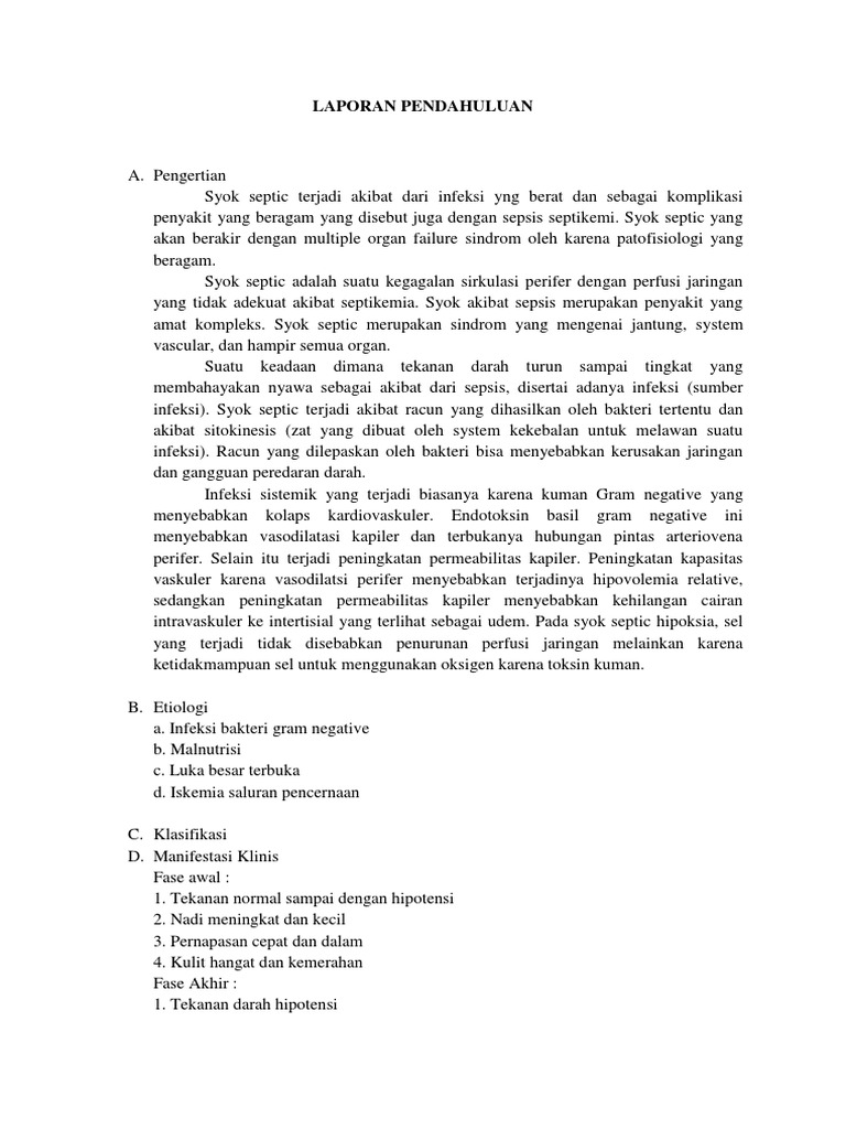 Syok Septik | PDF