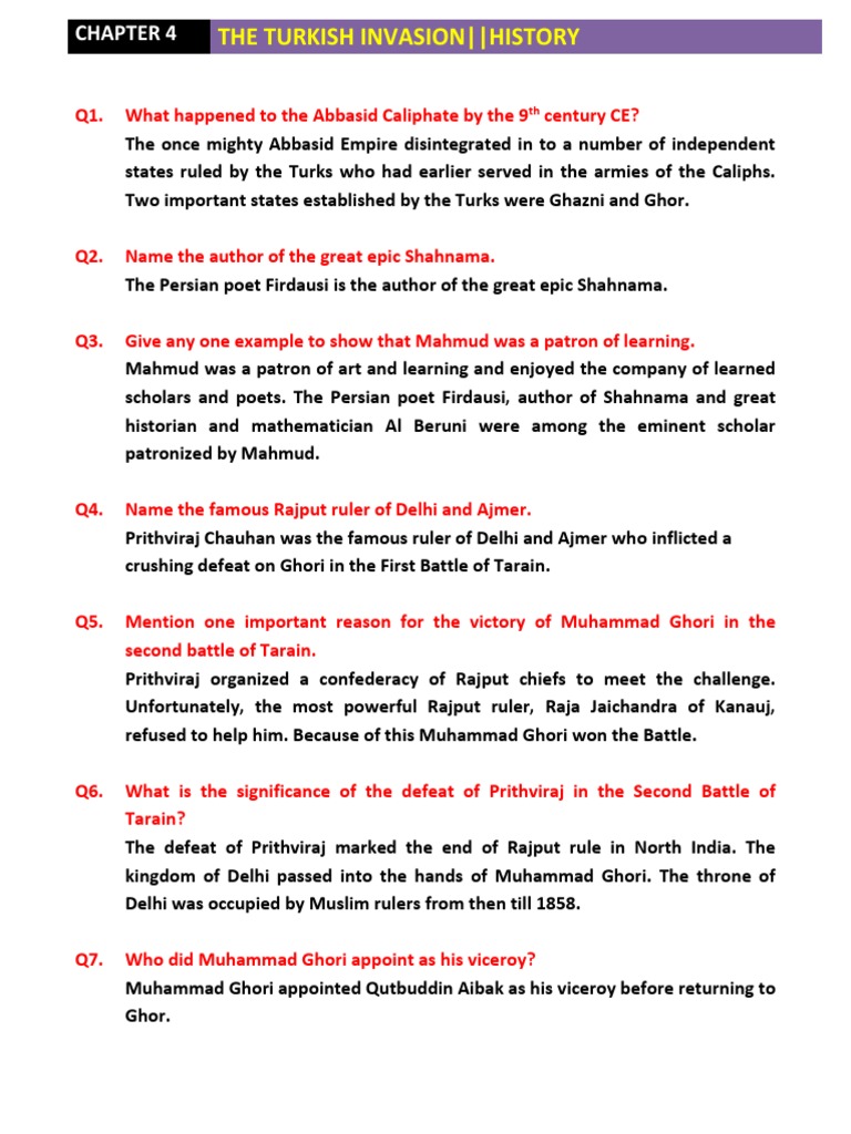 Turkish Invasion | Download Free PDF | Ottoman Empire | South Asia