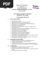 Math Club-Accomplishment Report | PDF | Mentorship | Teachers
