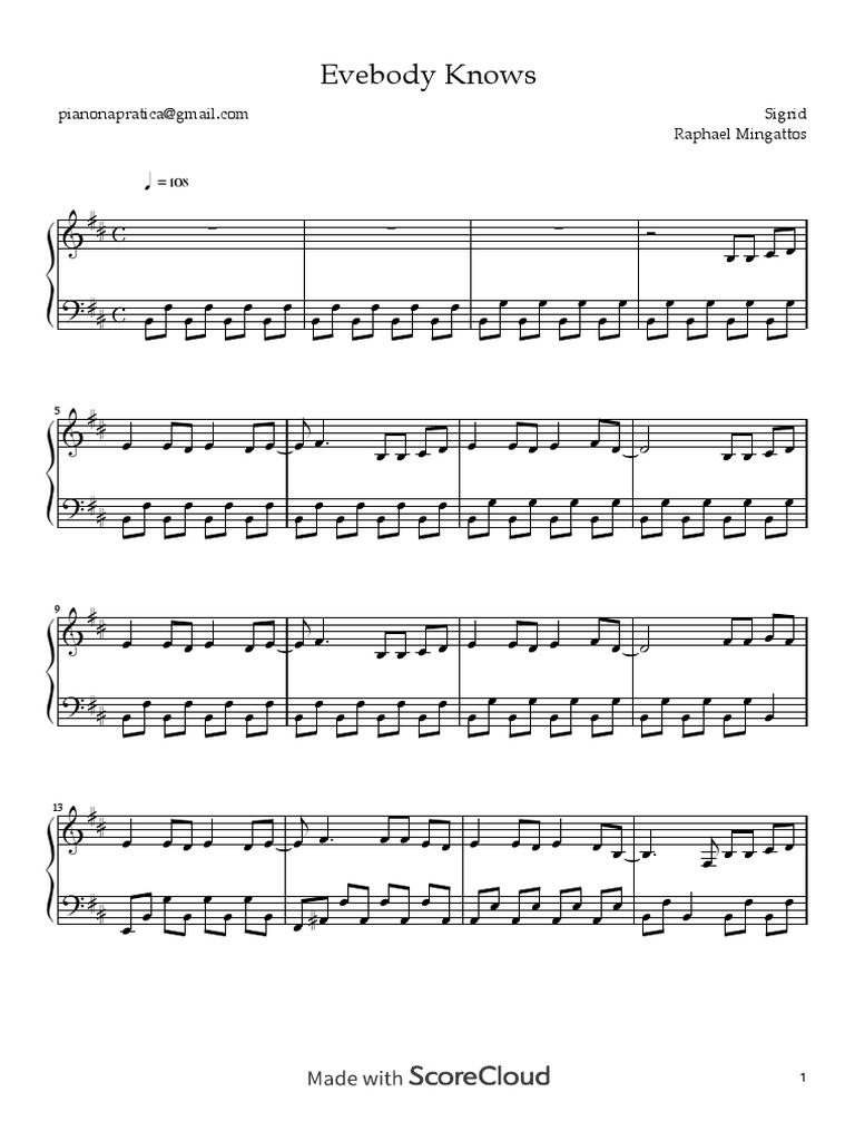 Everybody Knows - Sigrid Completa