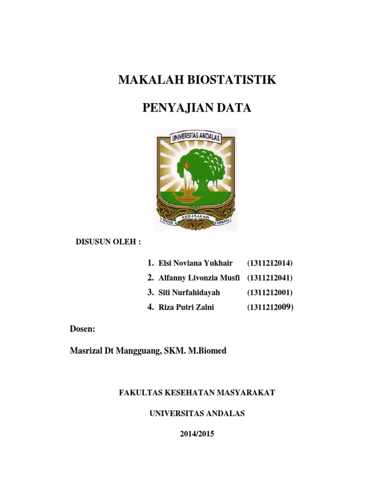 Makalah Penyajian Data Biostat | PDF