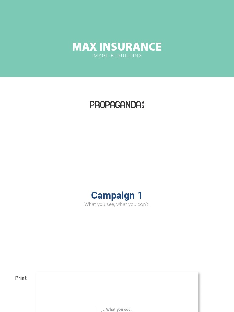 Max Insurance: Image Rebuilding | PDF | Patient | Health Care