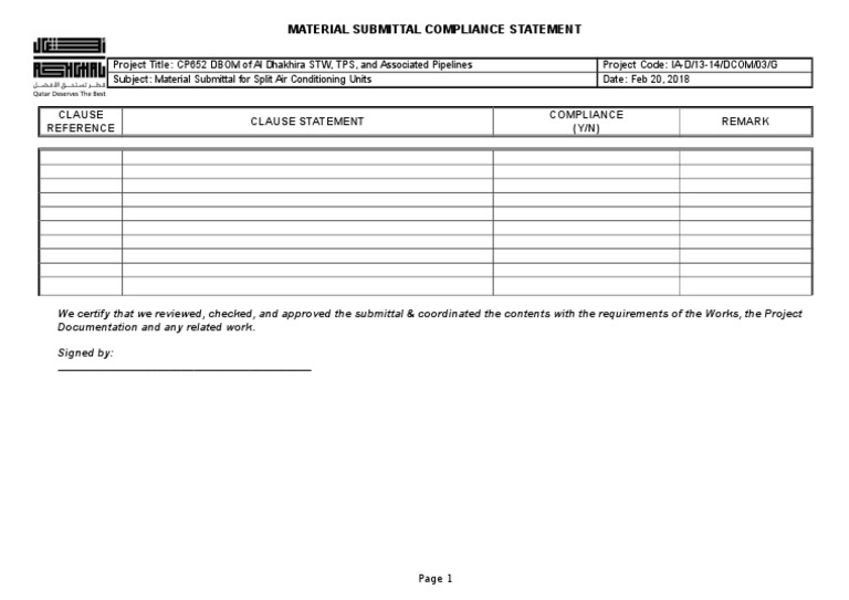 Compliance Format | PDF