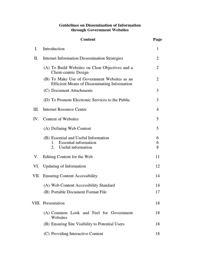 Dissemination Guidelines | PDF | Internet Privacy | Accessibility