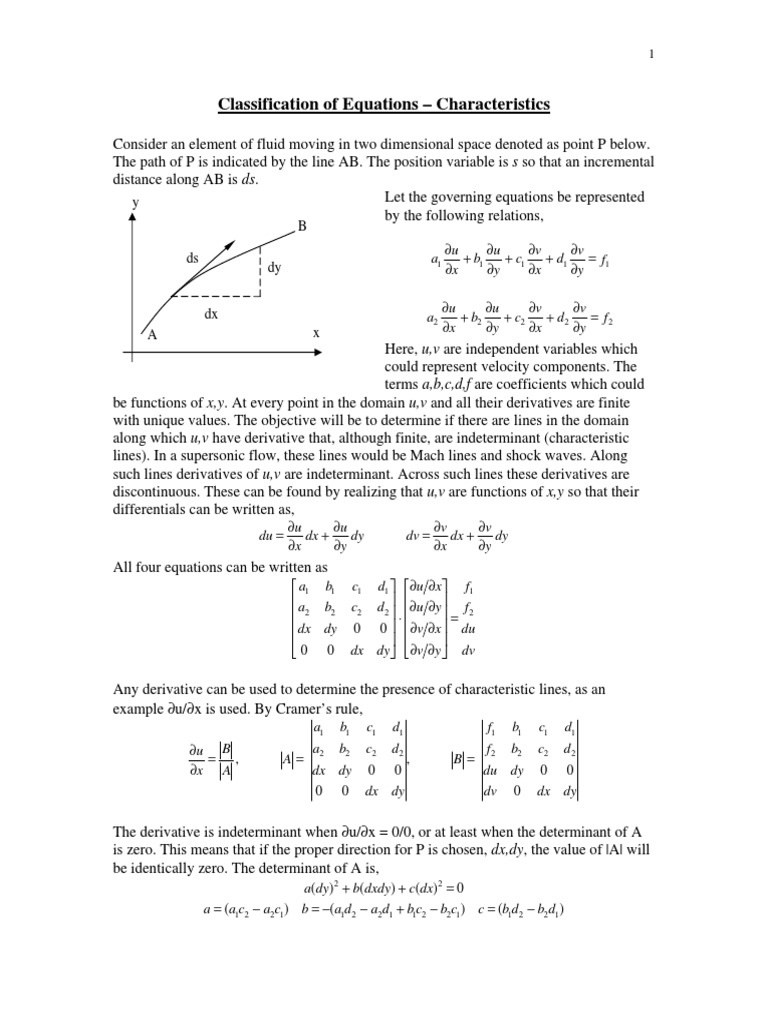 Classification of Equations - Characteristics | Download Free PDF ...