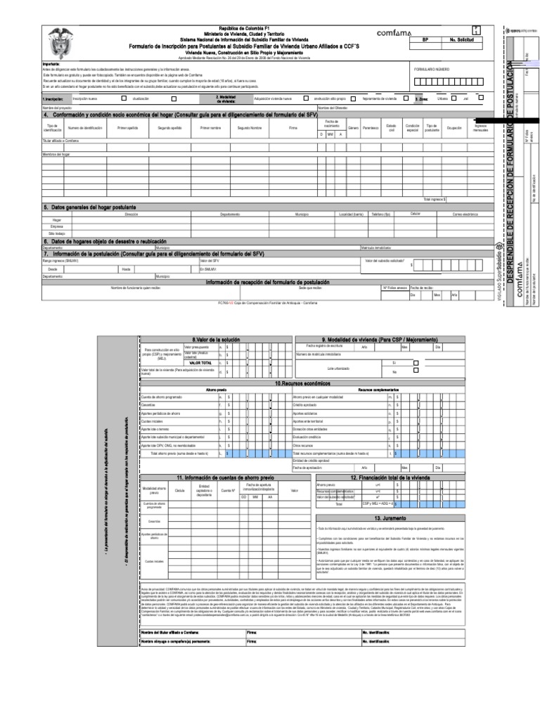 FC765-V2 Formulario (Habeas Data) Comfama | PDF | Business