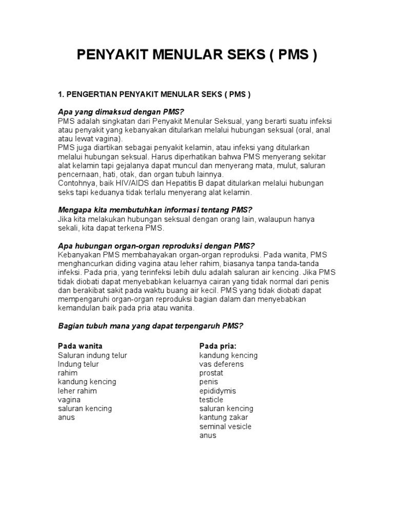 Penyakit Menular Seks | PDF