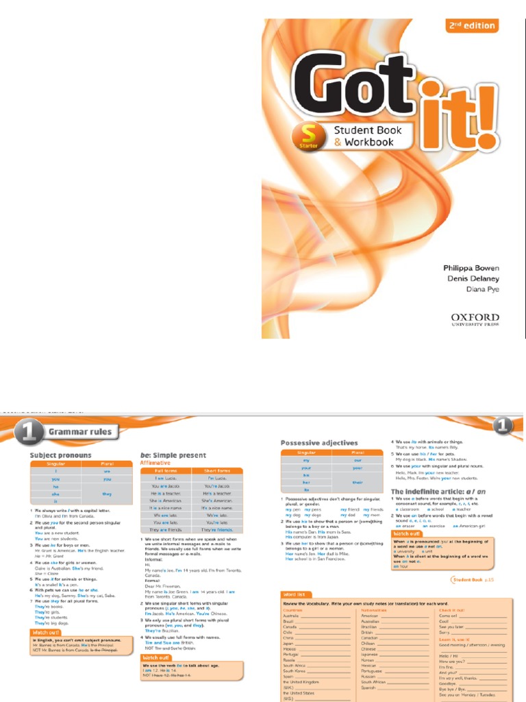 Apresentação Units 1 - 8 - WORKBOOK | PDF