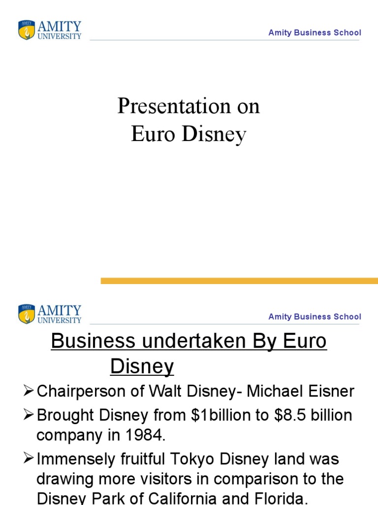 Euro Disney: Challenges and Insights | PDF | Walt Disney | Economies