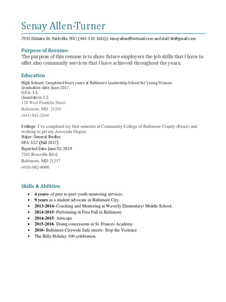 Rought Draft Resume Csit | PDF