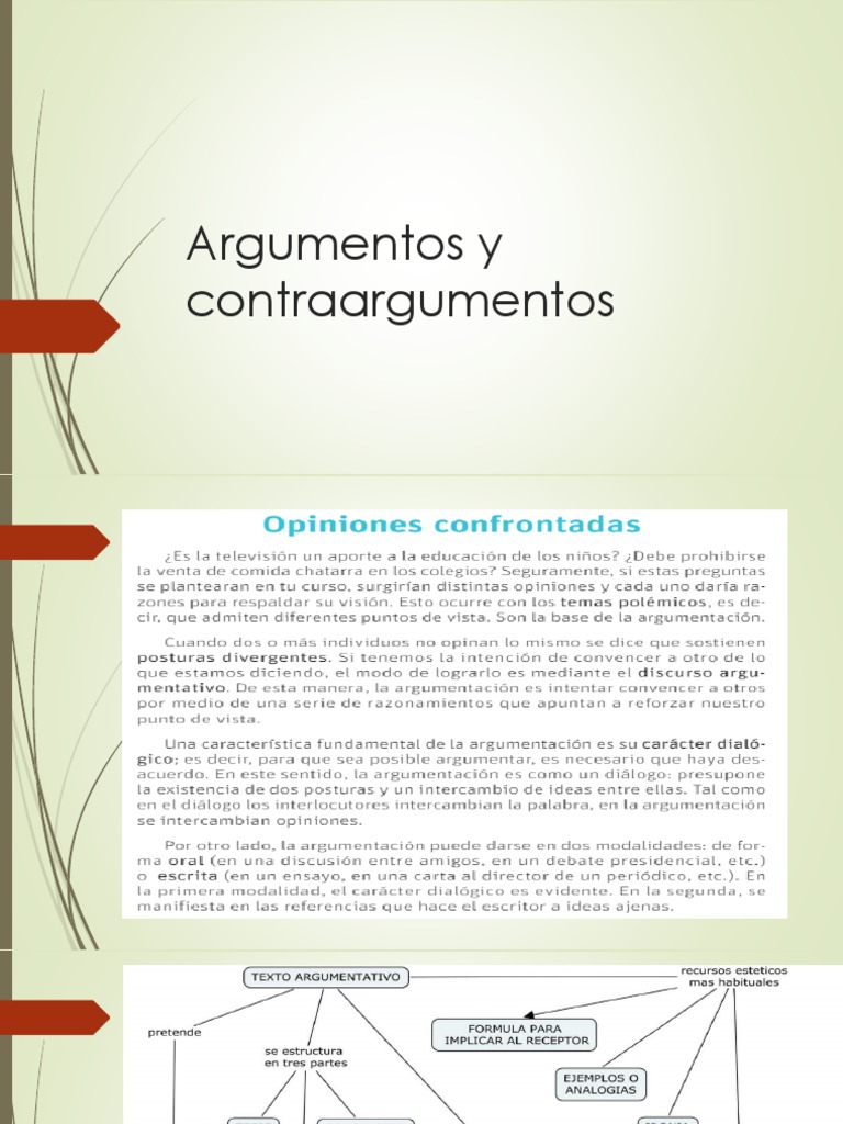 Argumentos y Contrargumentos | PDF | Teoría de la argumentación ...
