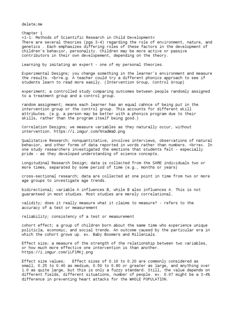 Child Development Research Methods | PDF | Heritability | Experiment