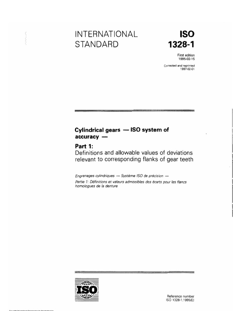 Iso 1328-2 - 95 | PDF