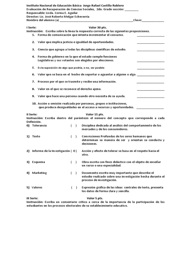 2instituto Nacional de Educación Básica Jorge Rafael Castillo Roblero ...