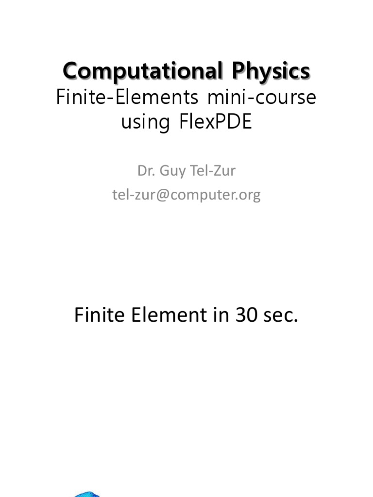 Finite Elements Using Flex Pde | PDF | Finite Element Method | Partial Differential Equation