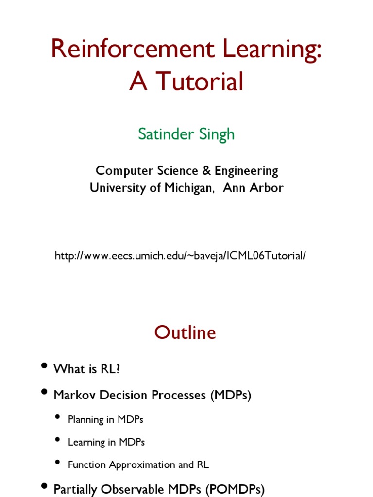 RL Theory Tutorial | PDF | Applied Mathematics | Systems Science