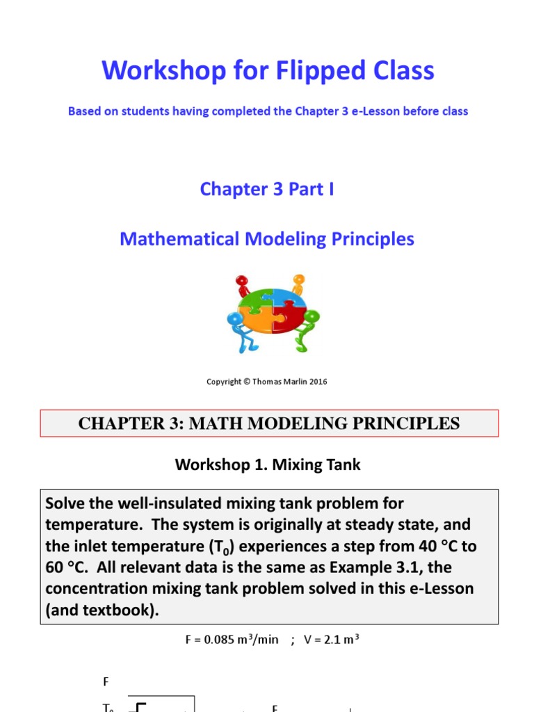 Workshop For Flipped Class: Chapter 3 Part I Mathematical Modeling Principles | PDF | Steady ...