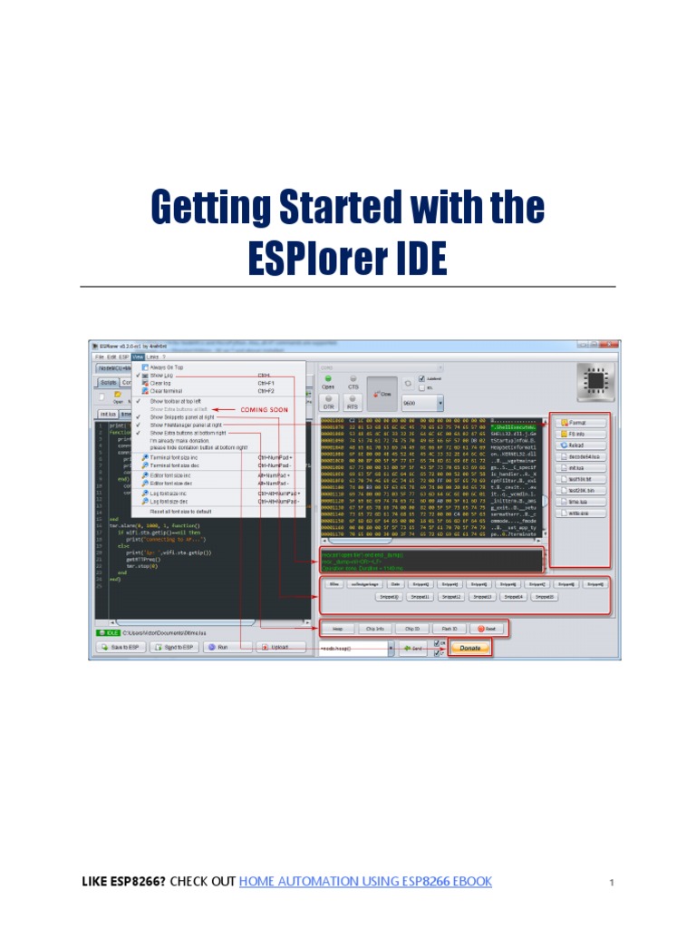 Getting Started With The ESPlorer IDE - Rui Santos PDF | PDF