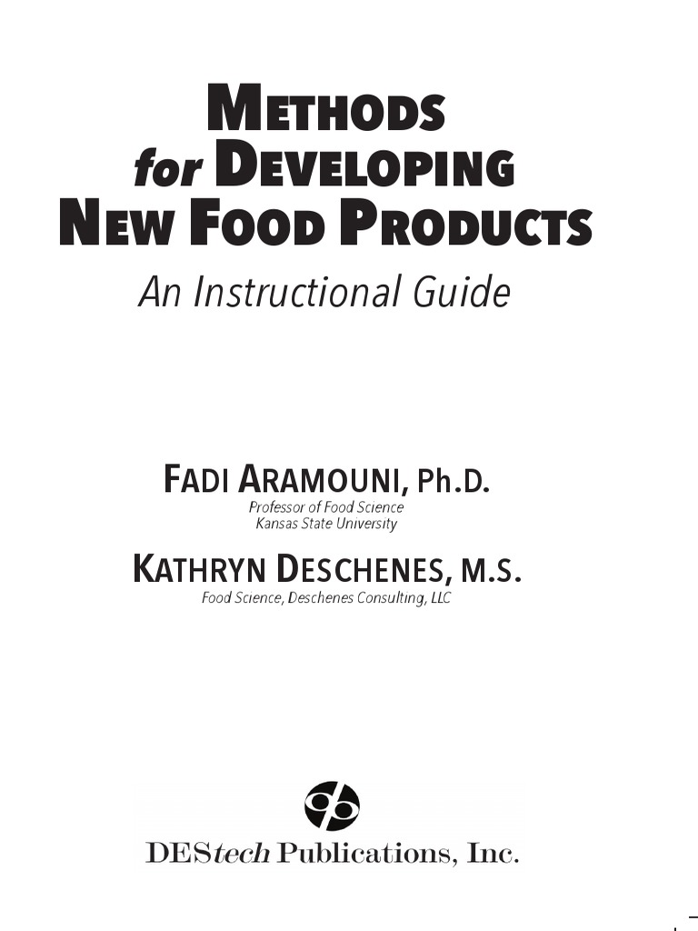 Methods For Developing New Food Products Preview | PDF | P Value ...