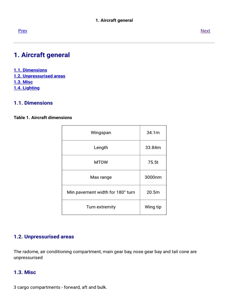 Aircraft General | PDF
