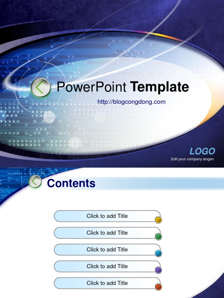 Powerpoint Template: Edit Your Company Slogan | PDF | Microsoft Power ...