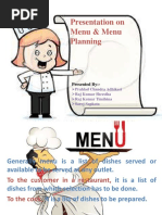 Essentials of Basic Menu Planning | PDF | Menu | Foods