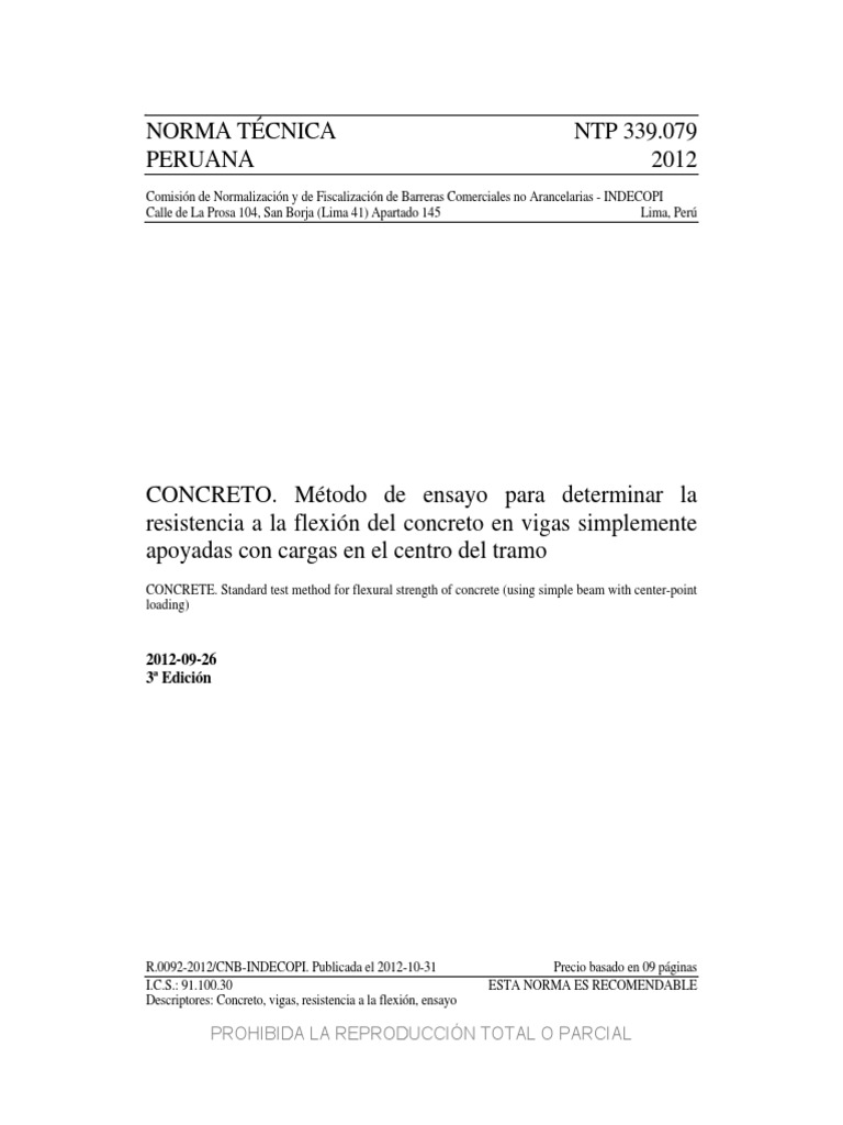 NTP 339.079-2012 PDF | PDF | Esfera | Perú