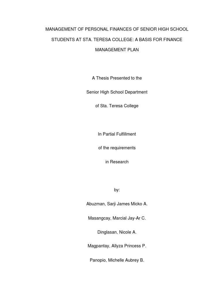 Personal Finance Management for Students | PDF | Personal Finance | Budget